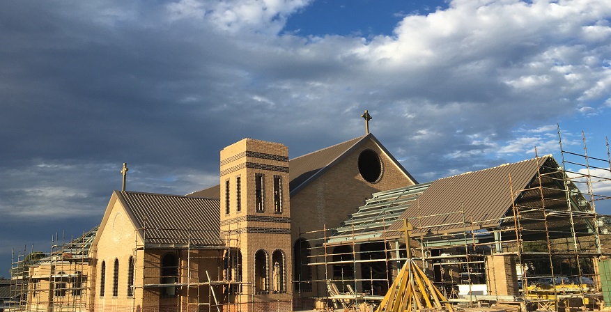 Glorious new Catholic church under construction in Ingleburn
