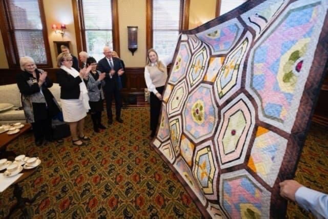 Locals behind beautiful quilts presented to Governor General
