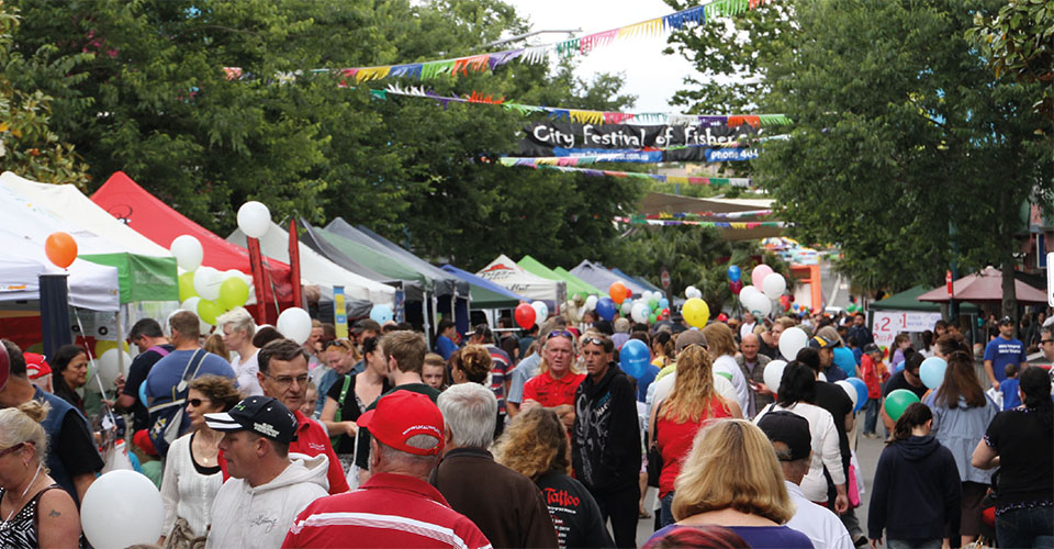 Double the excitement: street fair and parade on the same day