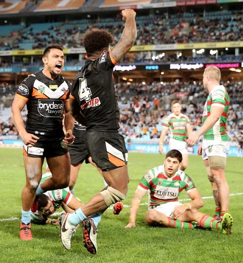 Team effort as Wests Tigers put Souths to the sword